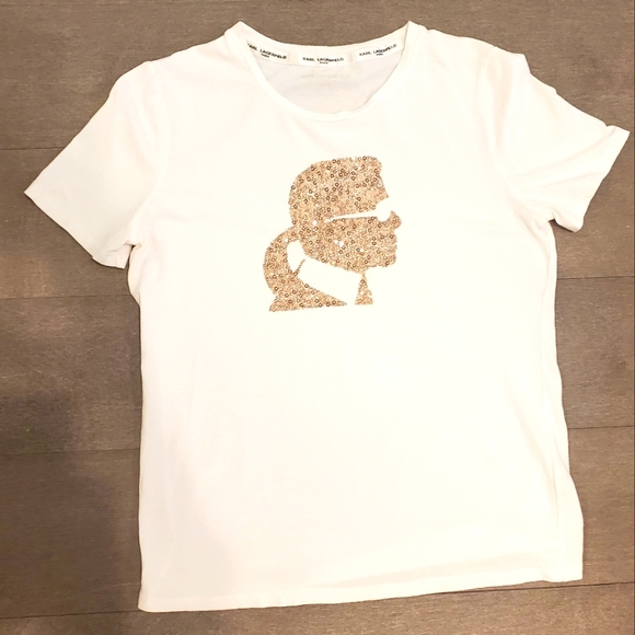 Karl Lagerfeld | Tops | Karl Lagerfeld Profile Tshirt | Poshmark